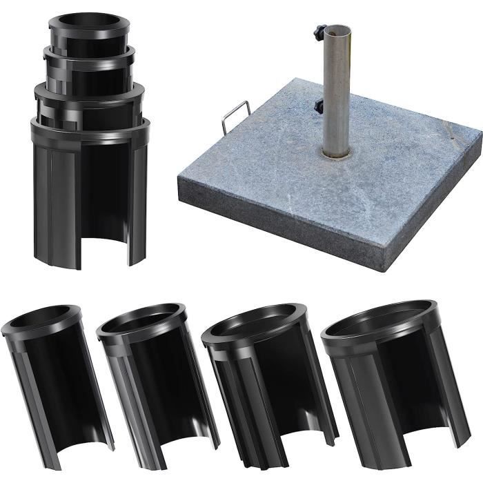Ripeng 4 Adaptateur Pied Parasol Tube pour Pied de Parasol Diamètre 48 ...