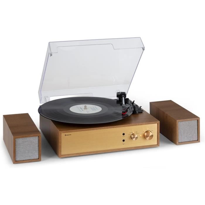 Auna Platine Vinyle Bluetooth, Tourne Disque Vinyle avec Haut parleur ...
