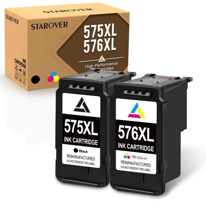 Cartouches d'encre STAROVER compatibles Canon PG-575 XL CL-576 XL pour ...
