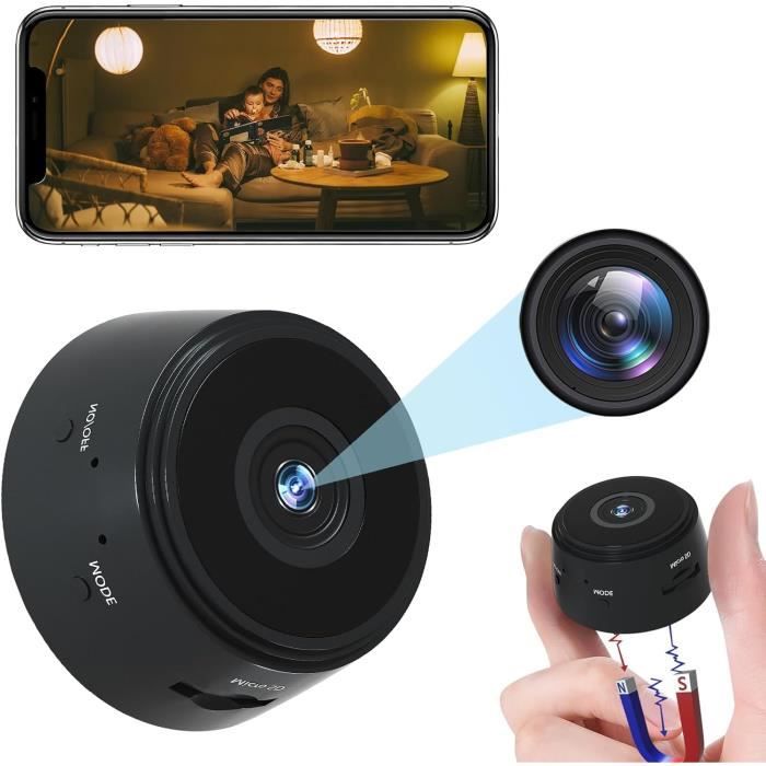 Mini caméra espion sans fil de sécurité domestique avec détection de ...