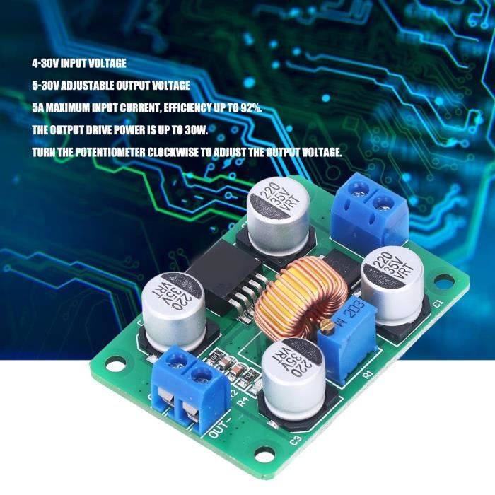 KEM Convertisseur élévateur Boost Converter Tension Step Up Module DC à DC Réglable LM2587 pour ...