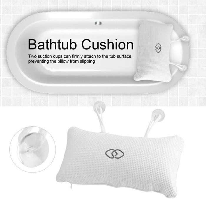 Oreiller pour baignoire, très doux et ergonomique, coussin pour spa ...