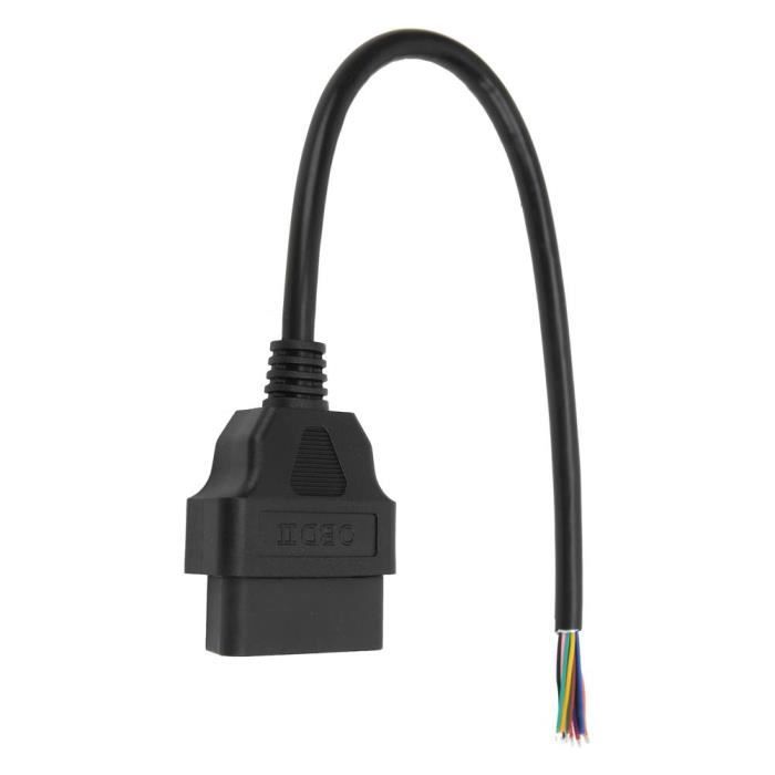 ARAMOX Prise de connecteur OBD2 Adaptateur de Prise OBD2 Connecteur ...