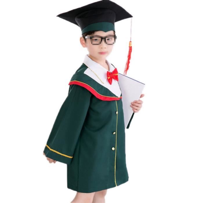 1 pc enfants Graduation Robe robe uniformes scolaires baccalauréat cape ...