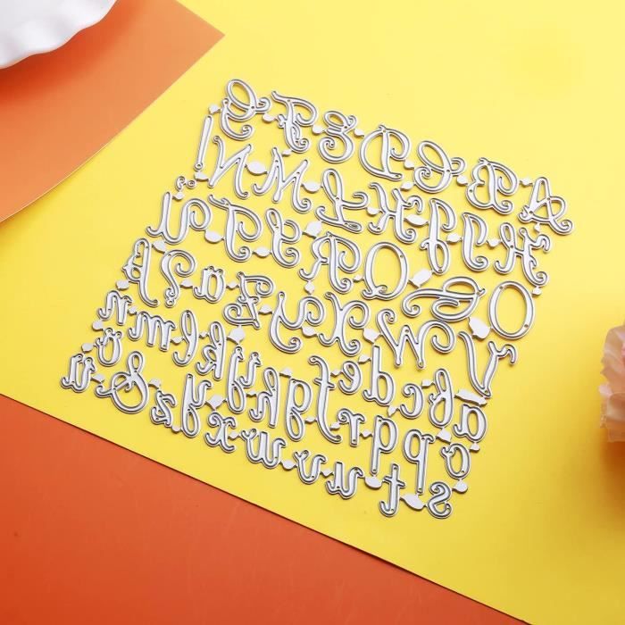 Matrice de decoupe Pochoirs de poinçonnage alphabet petits et grands ...