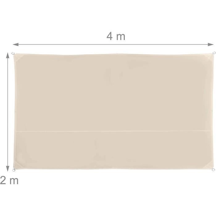 Voile d’ombrage Rectangle diffuseur d’Ombre Protection Soleil Jardin UV ...