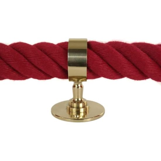 Porte-câble mural - A237 - Laiton brillant - Corde de 40 mm - Fixation ...