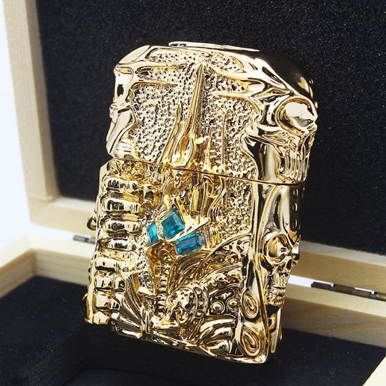 Briquet De Chef Rétro En Cuivre Pur, Kerosene Oil The Lich King, Gadget De Cigarette Pour Hommes ...