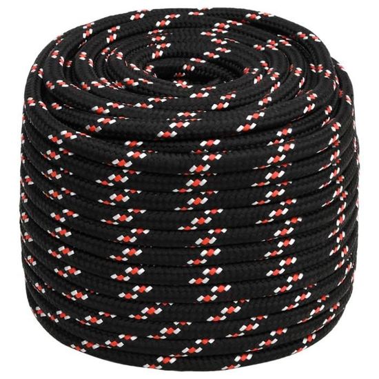 Drfeify Corde de bateau Noir 18 mm 100 m Polypropylène HB010 ...