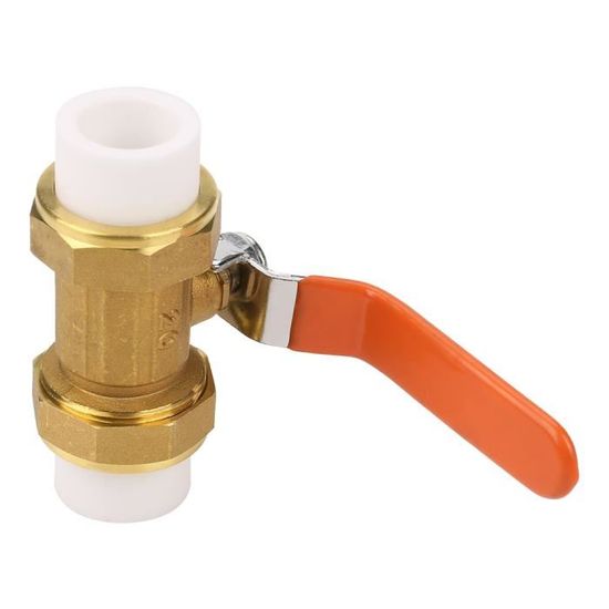 Duokon Vanne à boisseau sphérique Robinet à boisseau sphérique en laiton avec double raccord ...