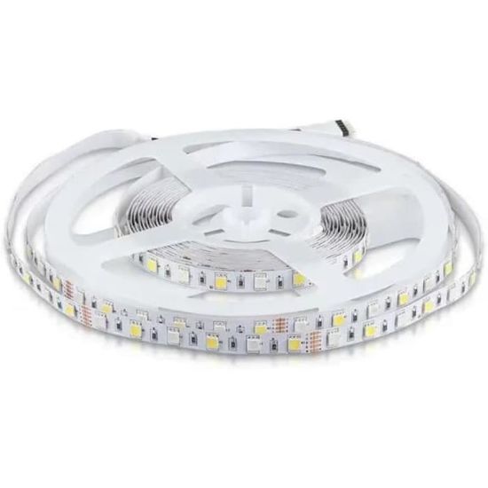 Bande Led 5 Mètres 8 W Par Mètre Ruban Lumineux Smd 5050 Rvb Couleur De ...
