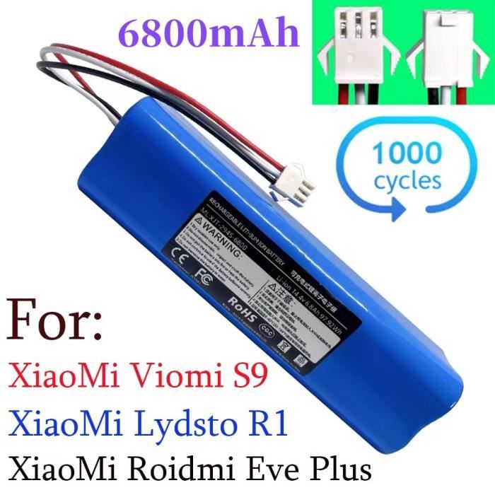 6800mAh-Batterie Li-ion Rechargeable R1 Originale Pour Robot Aspirateur ...
