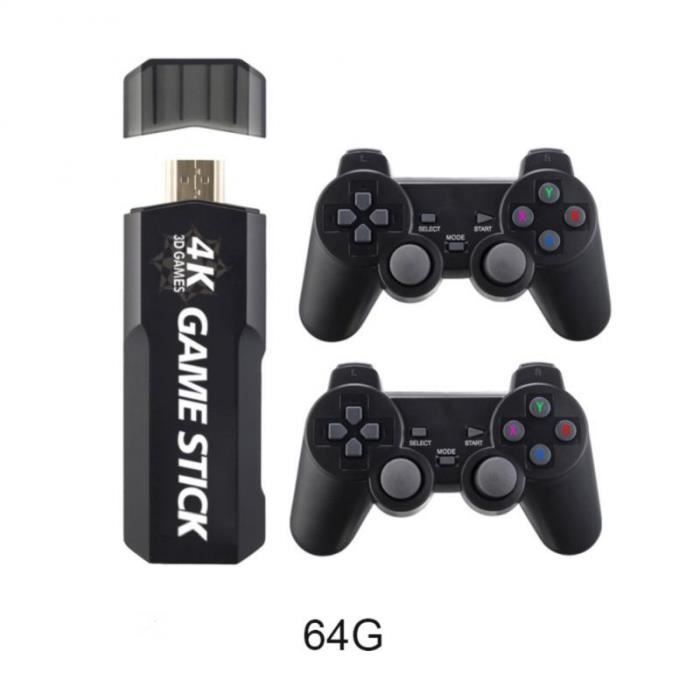 64G-Console de jeu vidéo rétro, manette de jeu sans fil, console de jeu ...