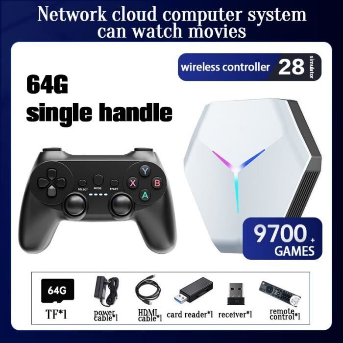64G Poignée unique-Console de jeu WiFi 4K 8K 5G, TV, ordinateur cloud, prise en charge de trois ...