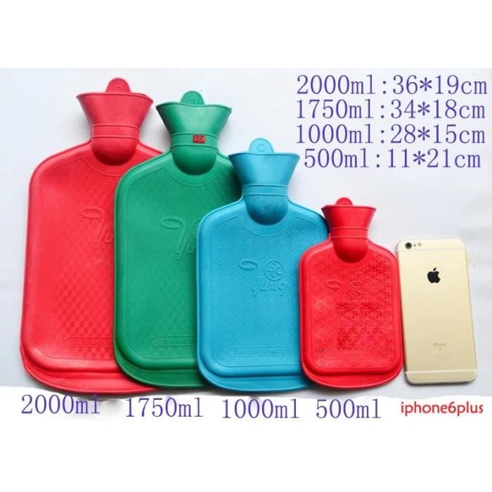 Bouillotte,Bouteille d'eau chaude en caoutchouc PVC durable,remplissage ...