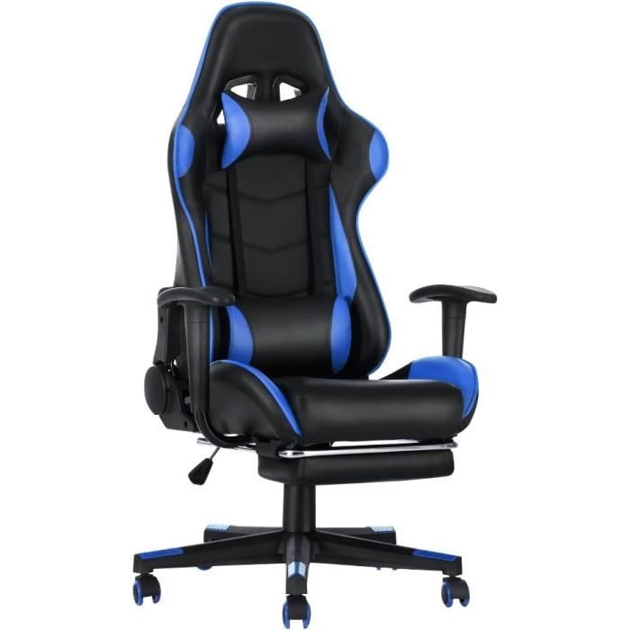 Chaise Gaming Fauteuil de Bureau Ergonomique Chaise pour PC Gamer avec ...