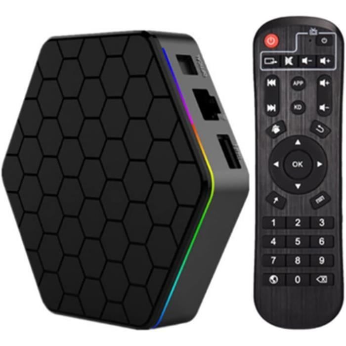 Android TV Box 12.0, 4 Go De RAM 64 Go De ROM Smart TV Box, Prend en ...