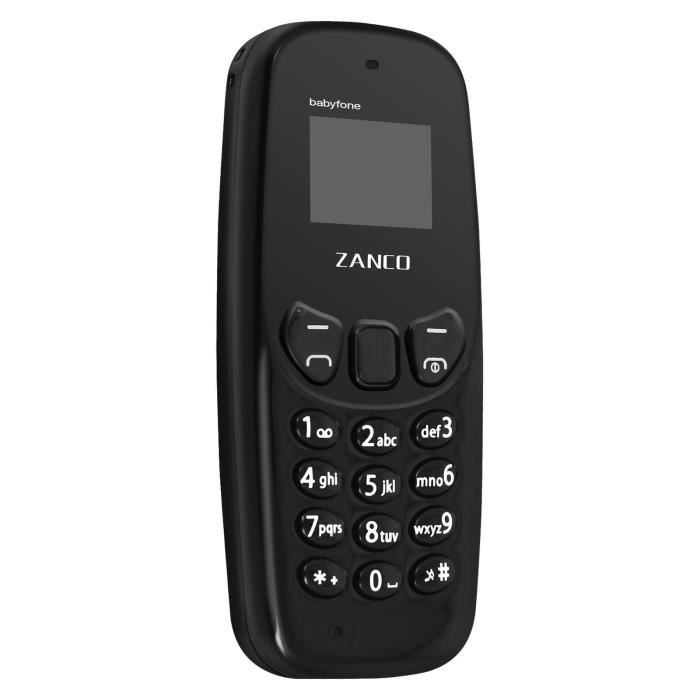 Téléphone Mini Fonctionnalité Bluetooth Micro SIM Appels SMS Zanco Baby ...