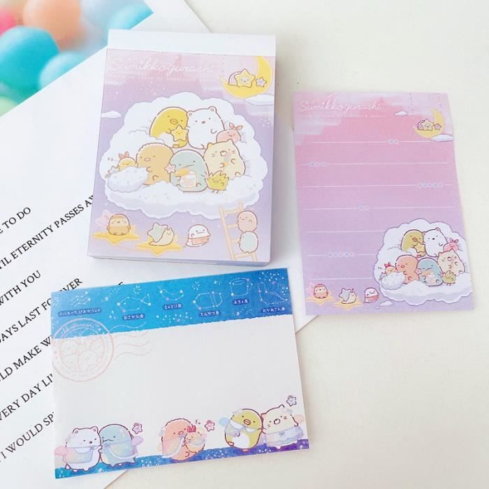 Bloc Notes dessin animé mignon Sumikko Gurashi, bloc Notes, liste de ...