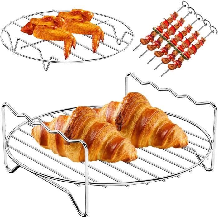 Grille De Friteuse À Air Pour Friteuse Ninja Double Panier Multicouche,Accessoires De Friteuse À ...
