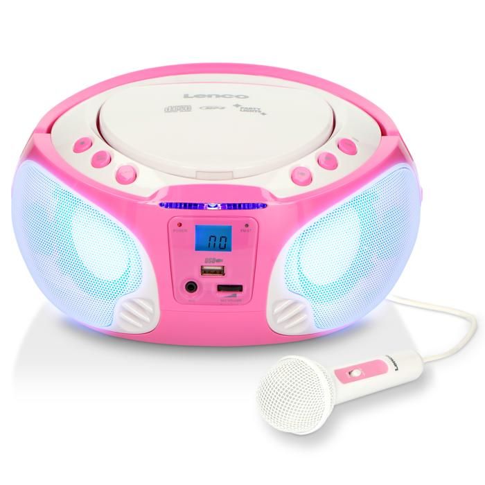 Lenco Radio et lecteur CD SCD-650 Rose - Cdiscount TV Son Photo