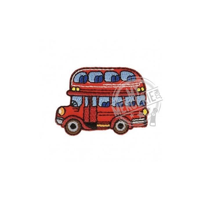 Ecusson thermocollant Bus anglais rouge 3cm x 4,5cm - Cdiscount Beaux ...
