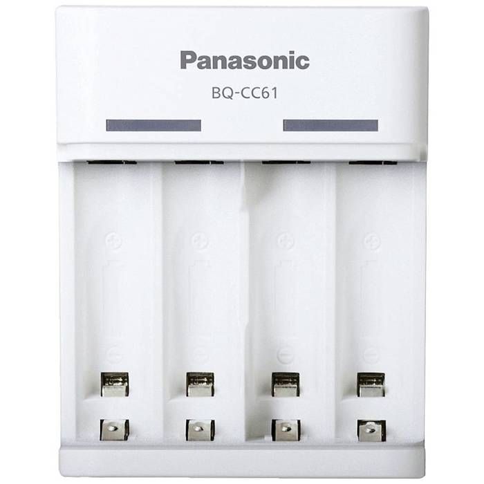 Panasonic BQ-CC61 Chargeur de piles rondes NiMH LR03 (AAA), LR6 (AA ...