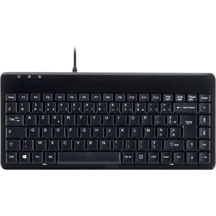 Perixx PERIBOARD-409 Mini Clavier Filaire - 2xUSB 2.0 Hub ...
