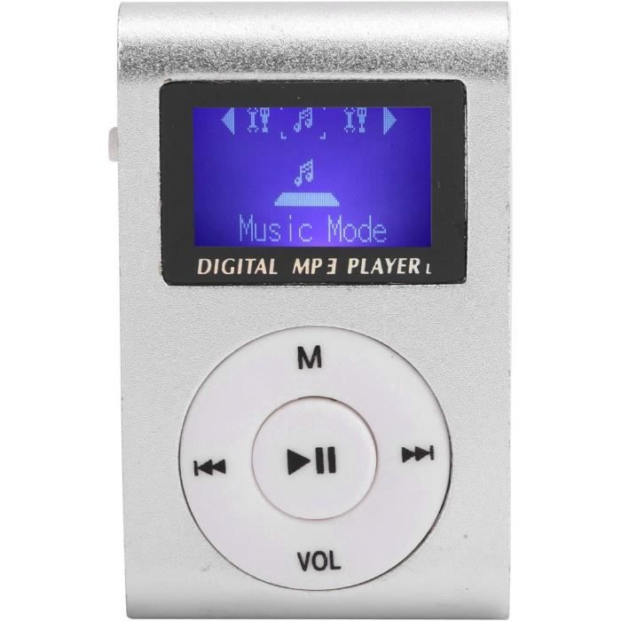Mini Lecteur De Musique Mp3 Portable, Écran Lcd Sport Back-Clip Carte Mémoire Mp3, Plus De 5 ...