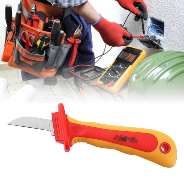 YUM couteau droit d'électricien Dismantling Knife Couteau D'électricien ...