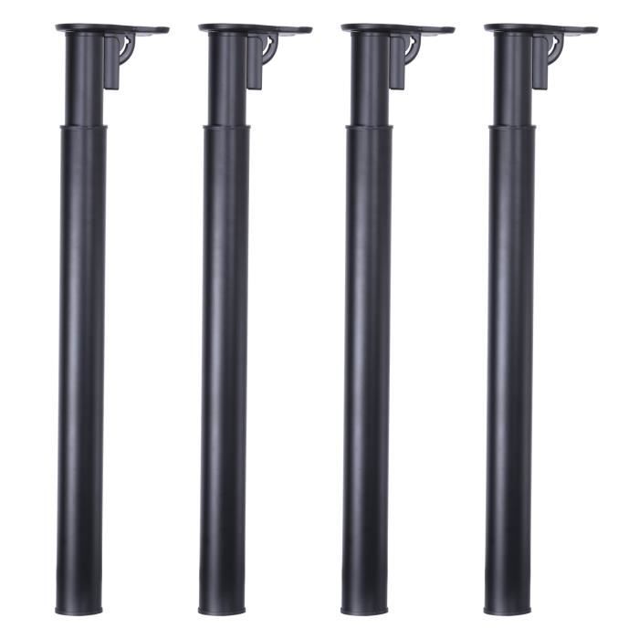 UNI Lot de 4 Pied de Meuble Réglable Inox Hauteur 725mm - 1200mm ...