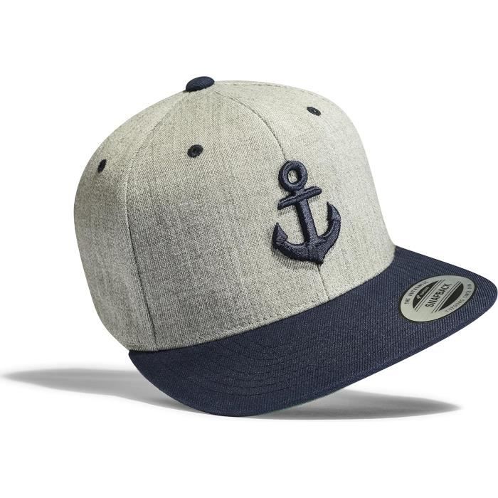 Casquette: Ancre - Classic Basecap Avec Broderie En 3D - Bonnet Hip-Hop ...