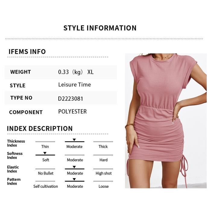 Robe femme chic - Vert Light - Polyester doux - Femme Adulte Vert light ...
