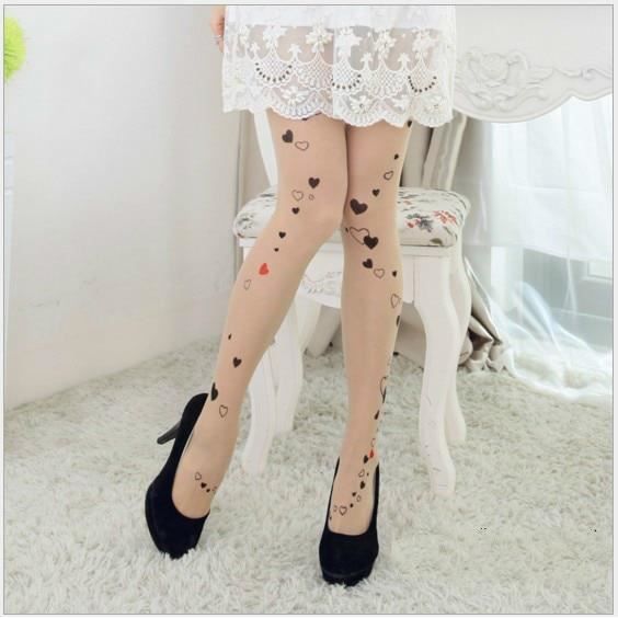 Bas En Soie Sexy 15d Pour Femmes, Collants De Tatouage Camouflage ...