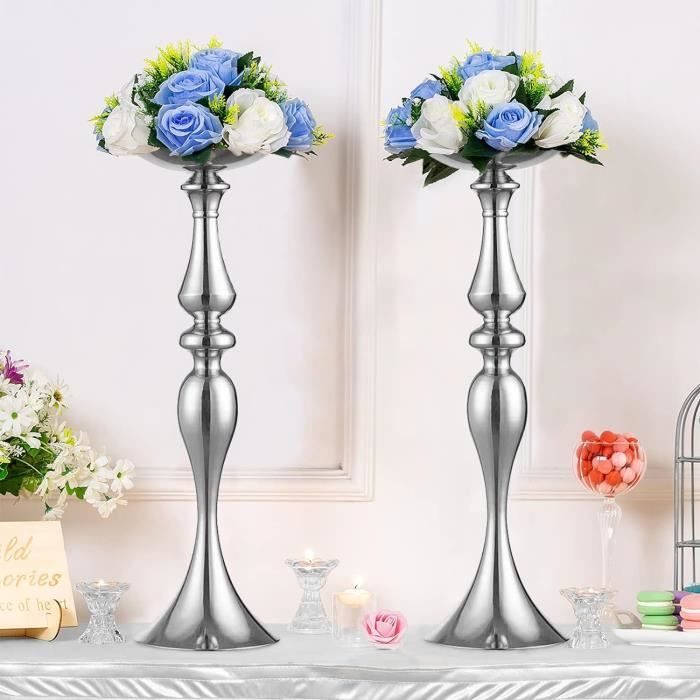 Lot De 2 Vases De Mariage Décoration,Support De Colonne De Fleur En ...