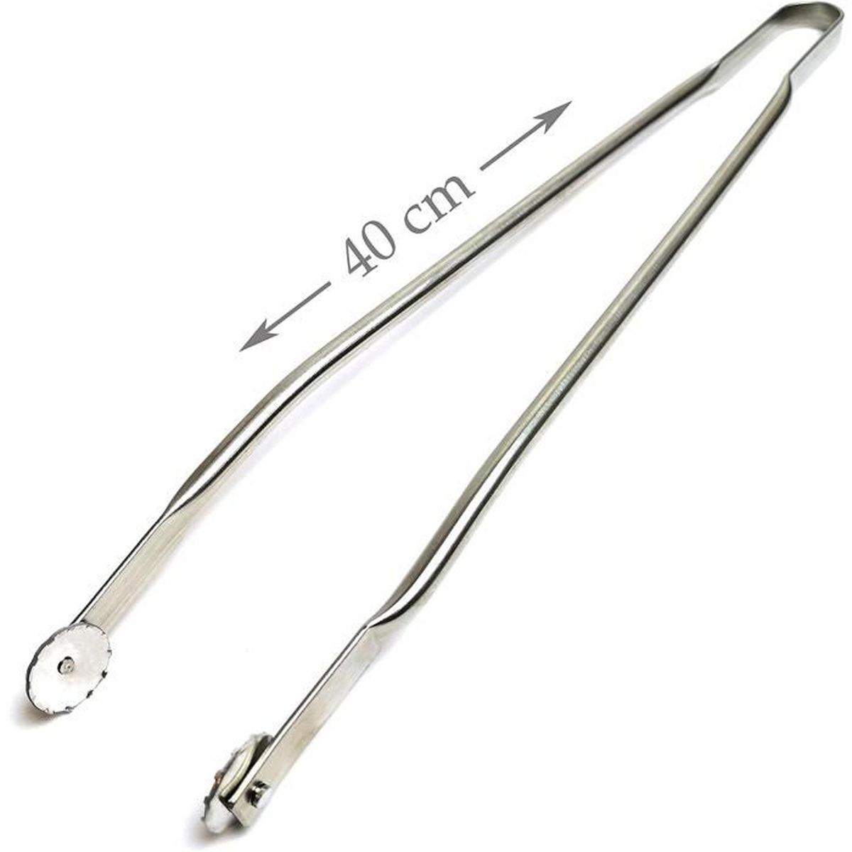 Grillup Pince Barbecue INOX à roulettes-Taille 40cm - pour Cuisine ...