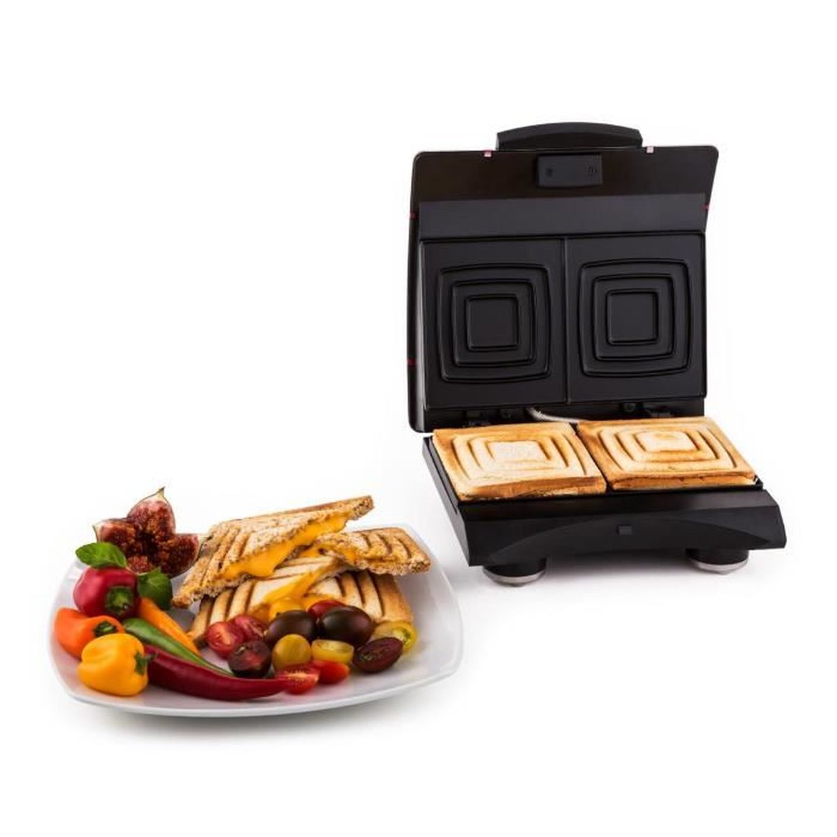 Klarstein "sandwich buddy" - Appareil à croque monsieur, sandwichmaker ...