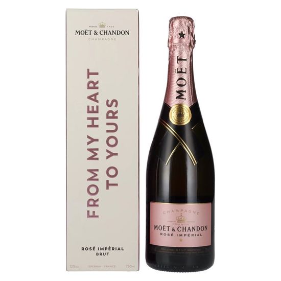 Moët & Chandon Champagne ROSÉ IMPÉRIAL Brut Say Yes To Love 12% Vol. 0,75l en boîte cadeau - La ...