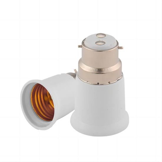 2X Adaptateur de Douille, Convertisseur Douilles B22 vers E27, pour ...