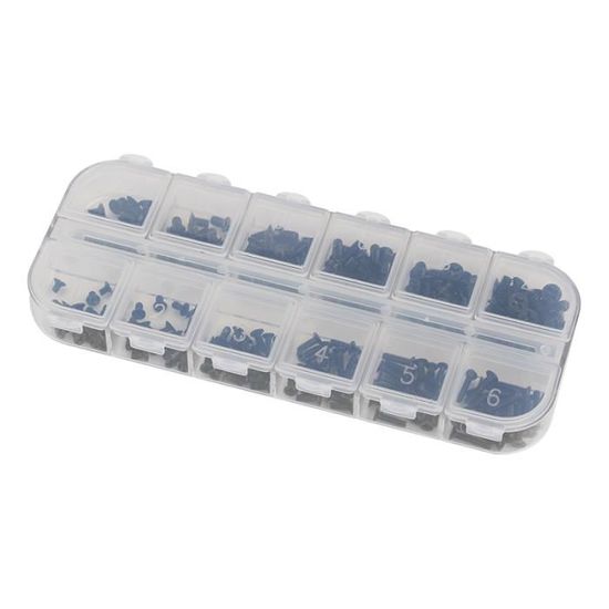 240 pièces M2 M2.5 M3 jeu de vis KM Machine réparation vis à tête plate Phillips Drive ...