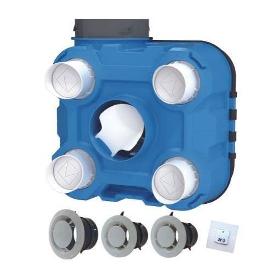 AUTOGYRE KIT VMC SIMPLE FLUX AUTORÉGLABLE À DÉTECTION D'HUMIDITÉ CALIB ...