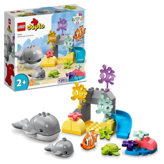LEGO® 10972 DUPLO Animaux Sauvages de l’Océan, Jouet dès 2 Ans, 2 ...