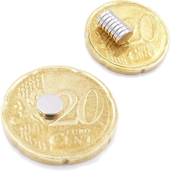 Brudazon 15 Mini Aimants Disques 5x1mm N52 Niveau Le Plus Forte ...