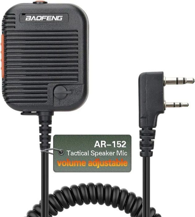 Baofeng AR-780 PTT À Distance Étanche initié Haut-Parleur Mic ...