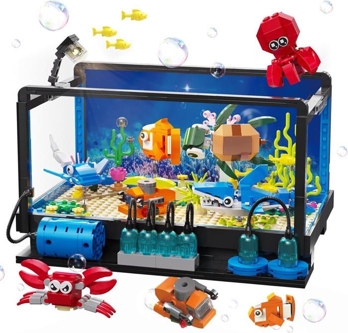 Qlt*Fish*Ideas-Jouet*Construction*Lumière*Avec*Aquariums*De*Décoratifs ...