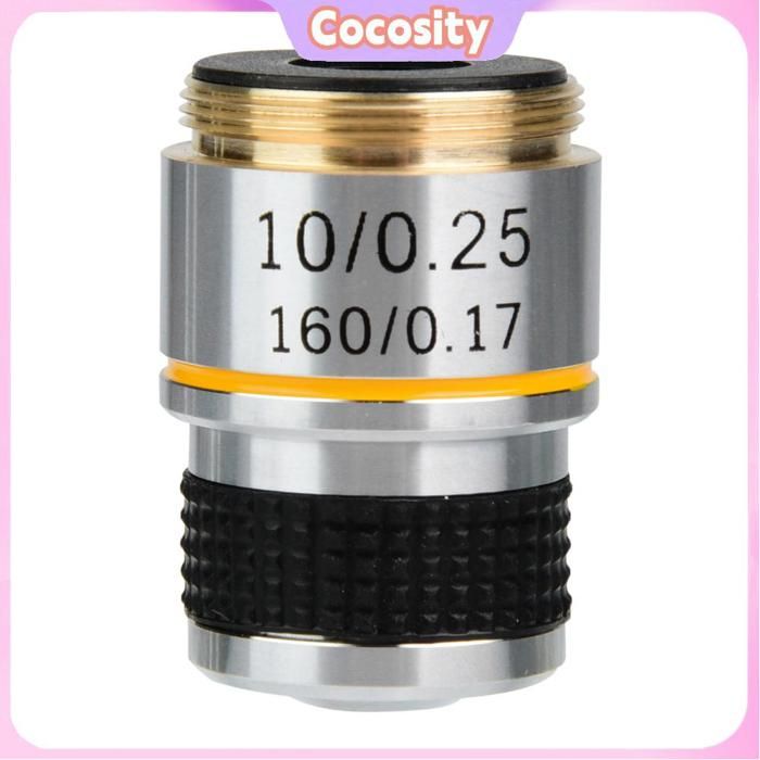 Lens de microscope 10x, lentille objective achromatique pour le thread ...