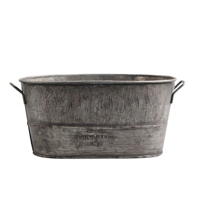 Pot De Fleur en Métal Vintage en Fer Galvanisé Pot De Fleur Pot De ...