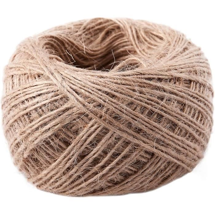 Cqinju-Ficelle De Jardin 100 Mètres De Jute Texturé Naturel Ficelle De ...