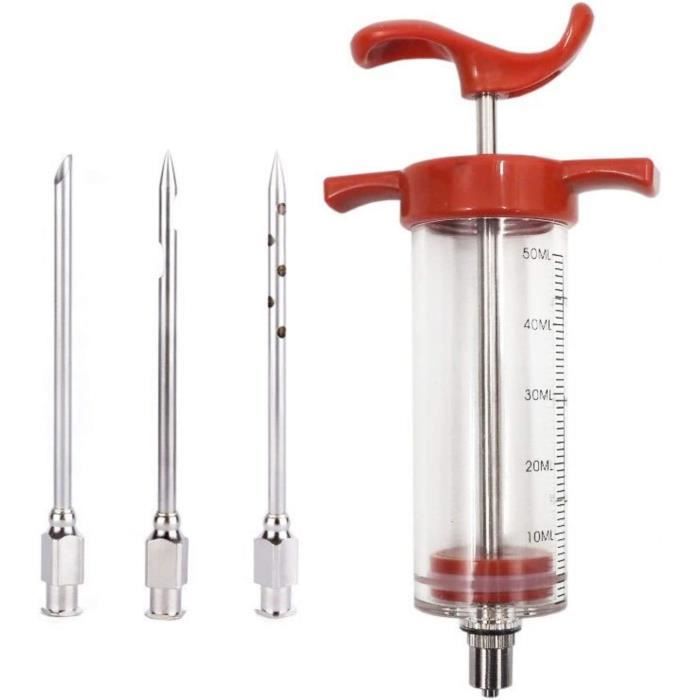Seringue à Sauce-Injecteur de Marinad vec L'aiguille La Capacité pour ...