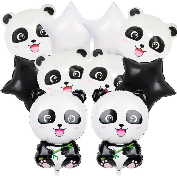 Panda Décorations de Ballons 10 Pcs Jungle Décoration d'anniversaire ...